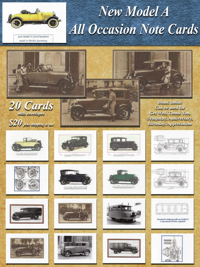 Model A All Occasion Note Cards – Model A Restorers Club